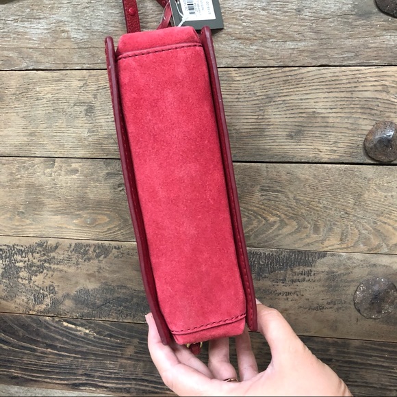 Fossil | Bags | Nwt Fossil Campbell Crossbody Red Velvet Leather | Poshmark